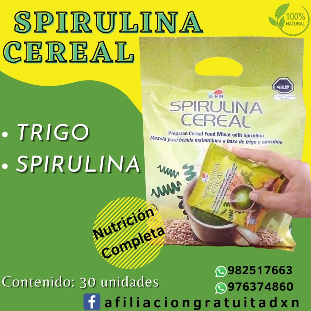 Spirulina DXN la reina del mar en un cereal – Afiliacion Gratuita DXN